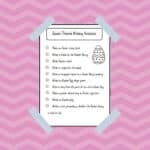 Free List of 10 Easter Themed Writing Activities - Petal Resources