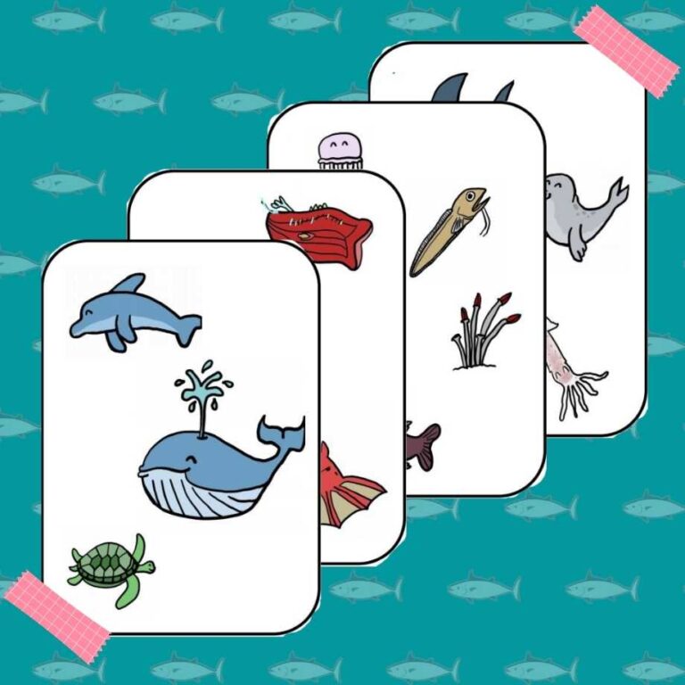 Sea Creature Cut-outs - Petal Resources