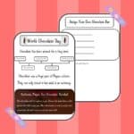 Free World Chocolate Day Printable - Petal Resources
