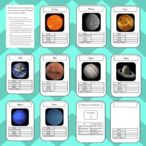 Solar System Top Trumps Game - Petal Resources