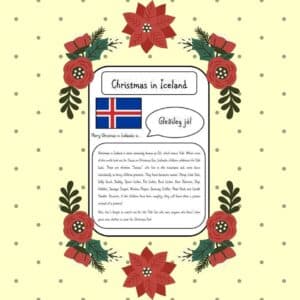 Traditions for Christmas in Iceland Printable - Petal Resources
