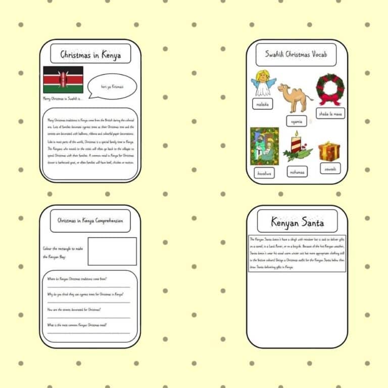 Kenyan Christmas Traditions Activities - Petal Resources