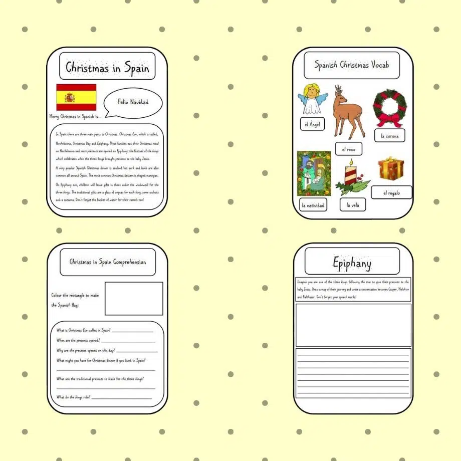 Spanish Christmas Traditions Activities - Petal Resources