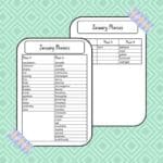 January Phonics List - Petal Resources